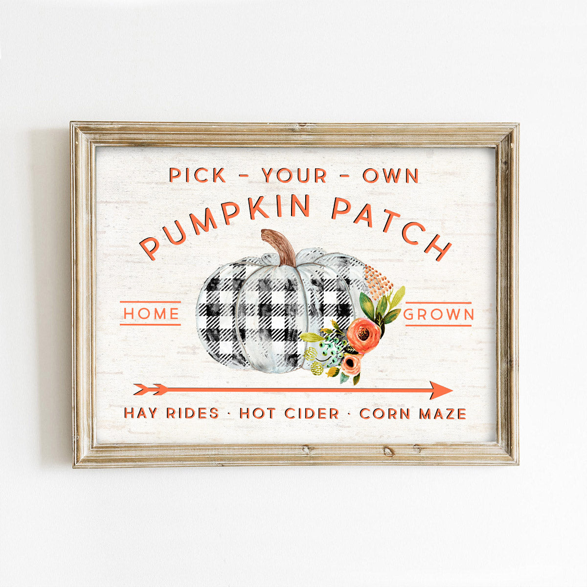 Pumpkin Patch Autumn Art Print – Paper House Print Shop