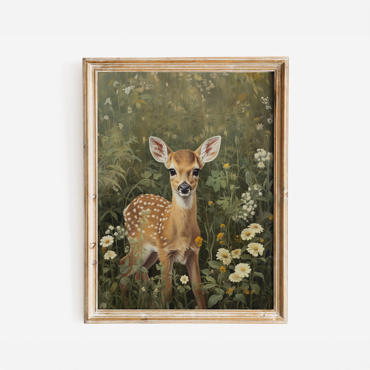 Meadow Deer in Spring Art Print – Paper House Print Shop