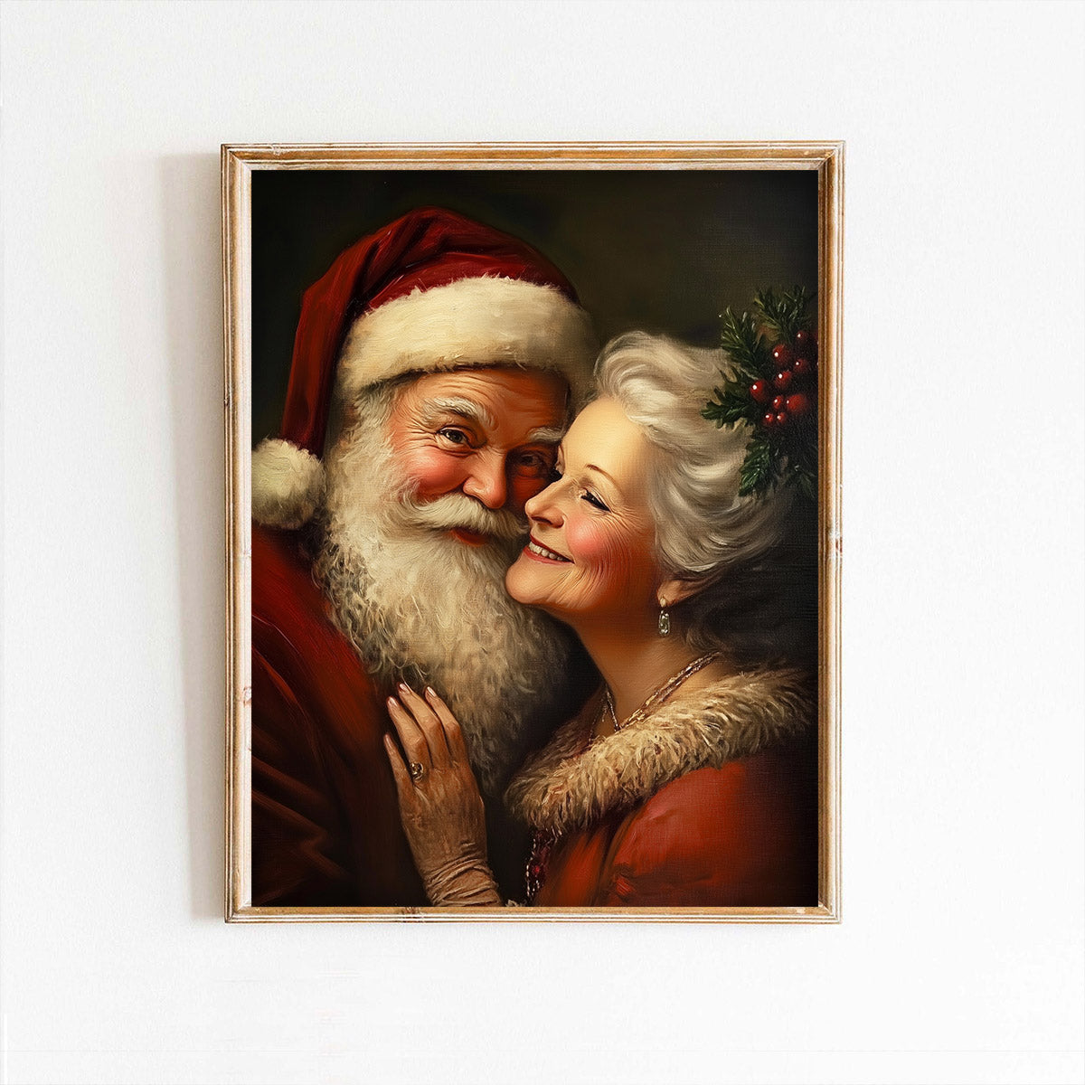 Mrs Claus & Santa Art Print – Paper House Print Shop