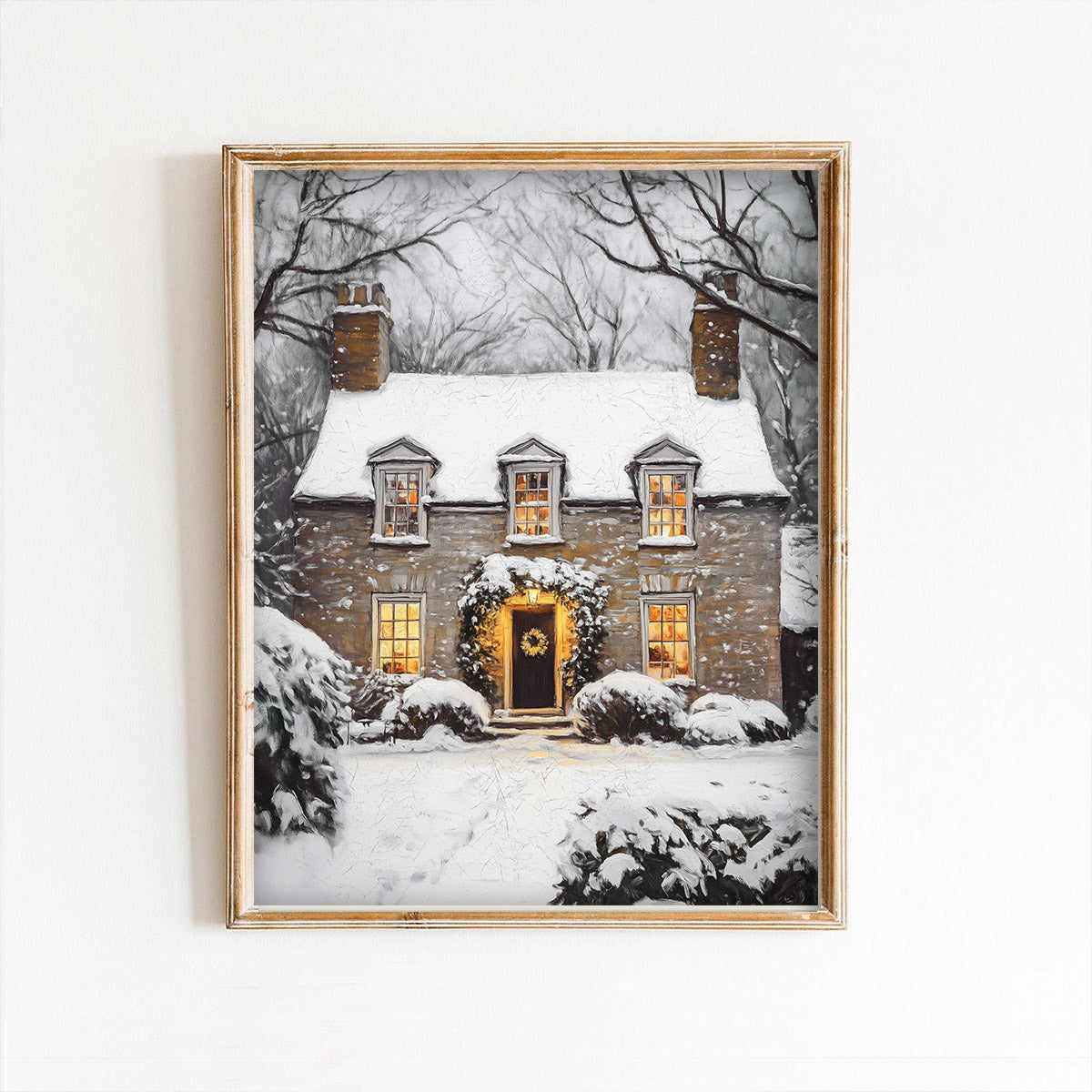 Inverness Winter Cottage Art Print – Paper House Print Shop