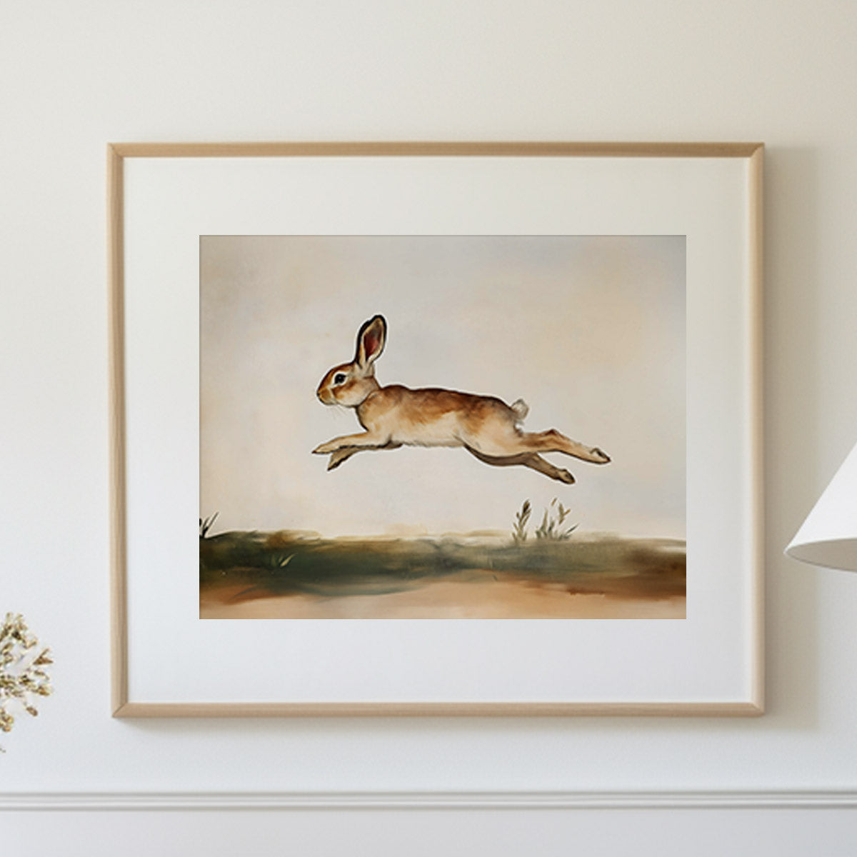 Leaping Bunny Vintage Art Print – Paper House Print Shop