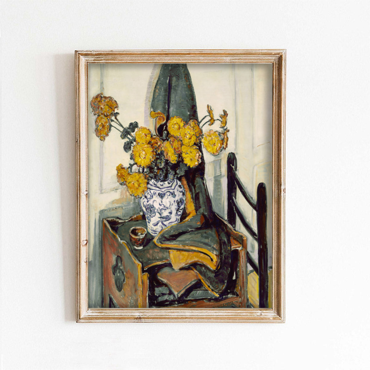 Yellow Entryway Flowers Art Print – Paper House Print Shop