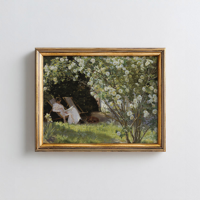 Garden Respite Vintage Spring Art Print – Paper House Print Shop