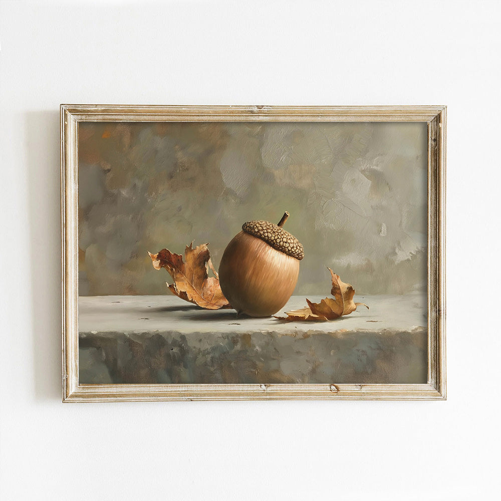 Autumn Acorn Art Print – Paper House Print Shop