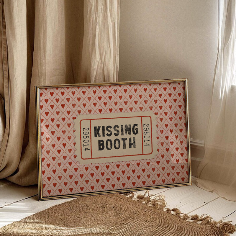 Kissing Booth Ticket Art Print – Paper House Print Shop