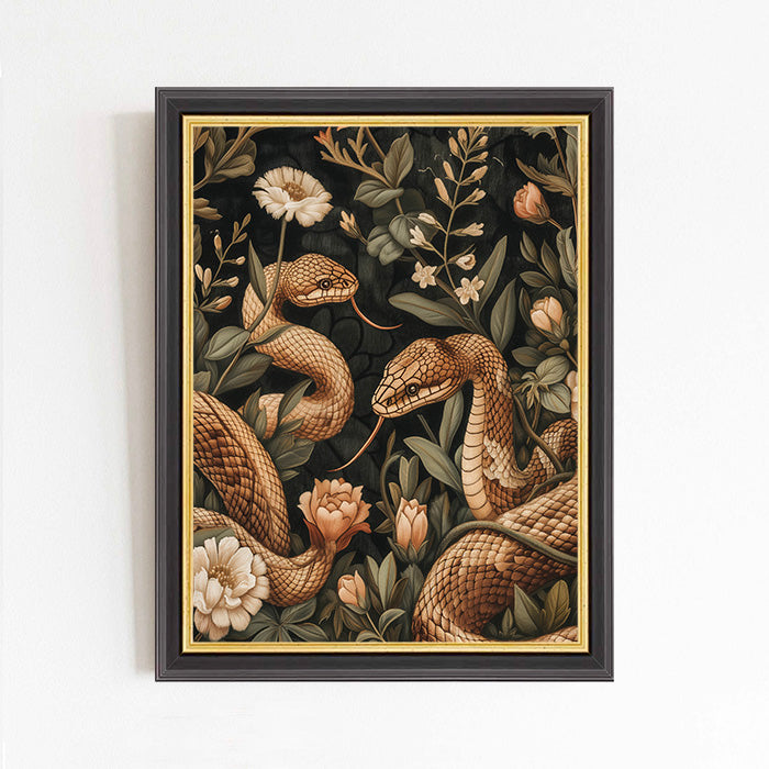Two Snakes Art Print – Paper House Print Shop