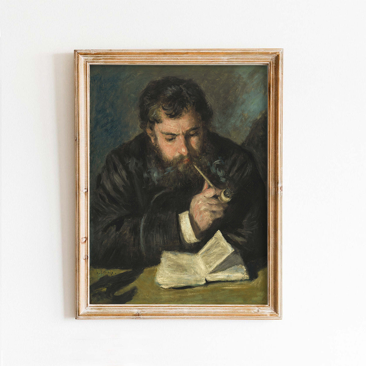Man Reading Vintage Art Print – Paper House Print Shop