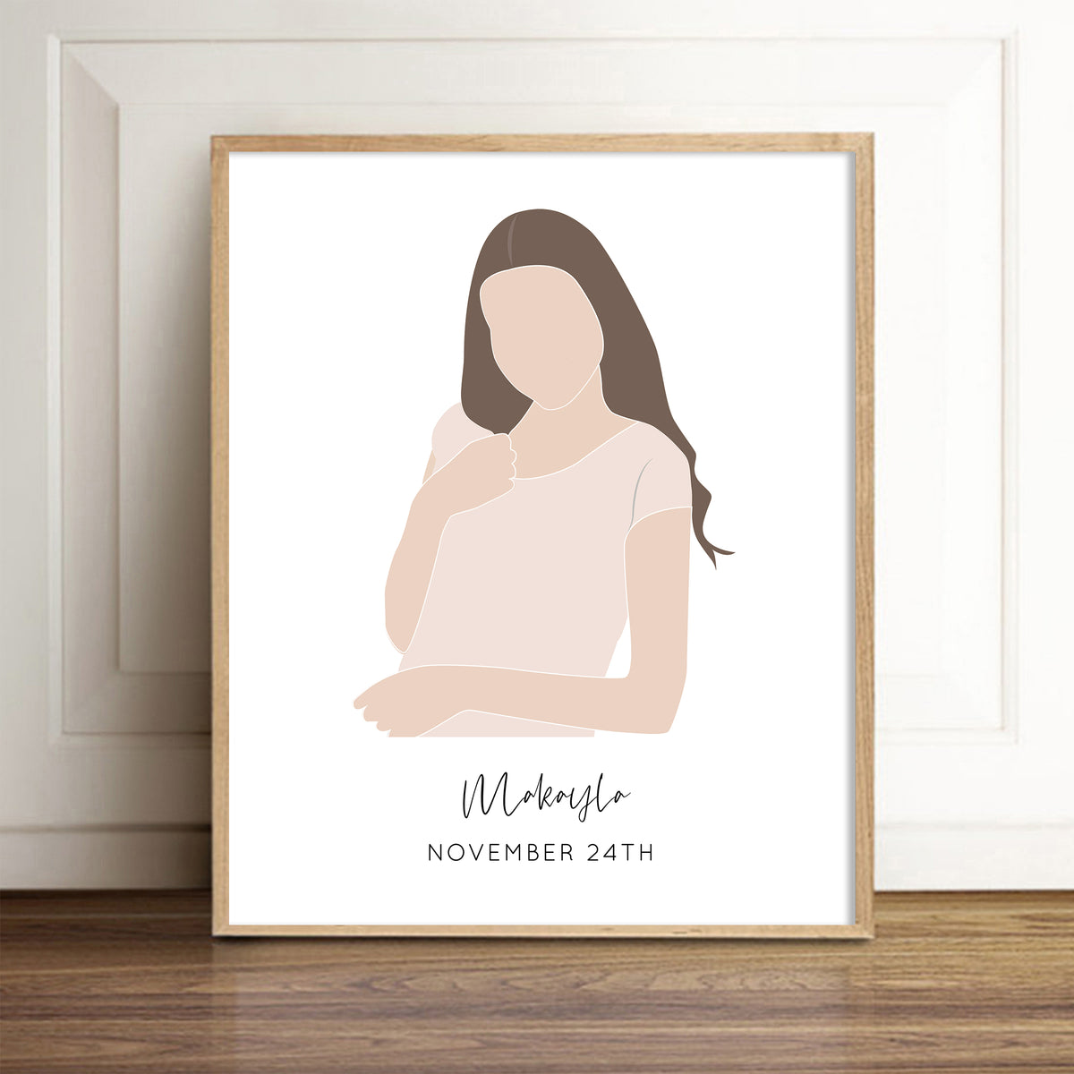 Custom Teen Girl Art Print - Hannah – Paper House Print Shop