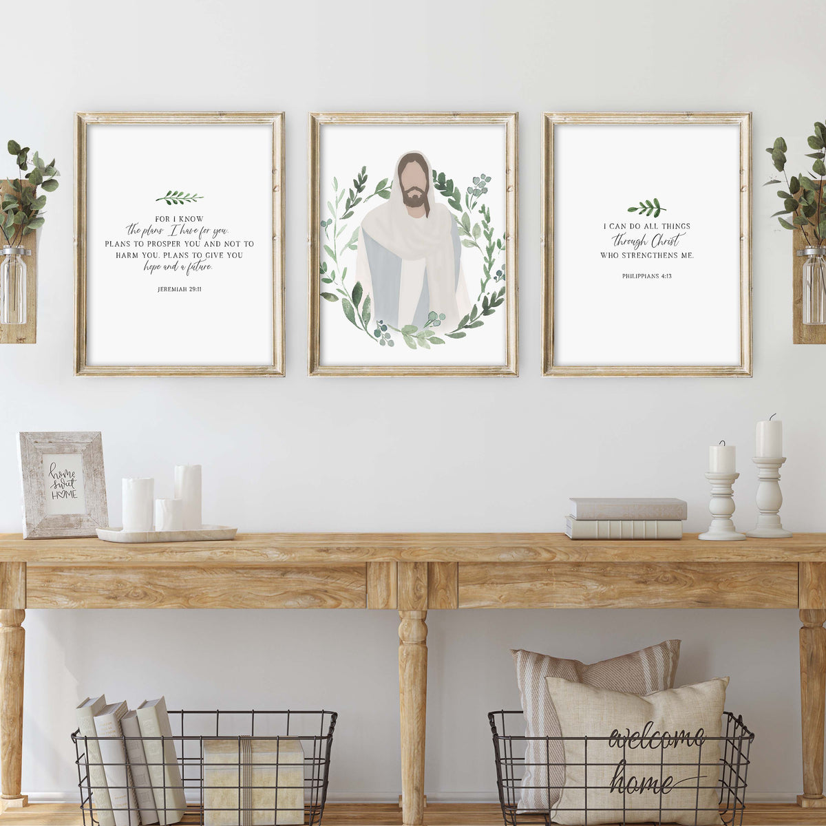Christ & Scriptures Set of Three Art Prints – Paper House Print Shop