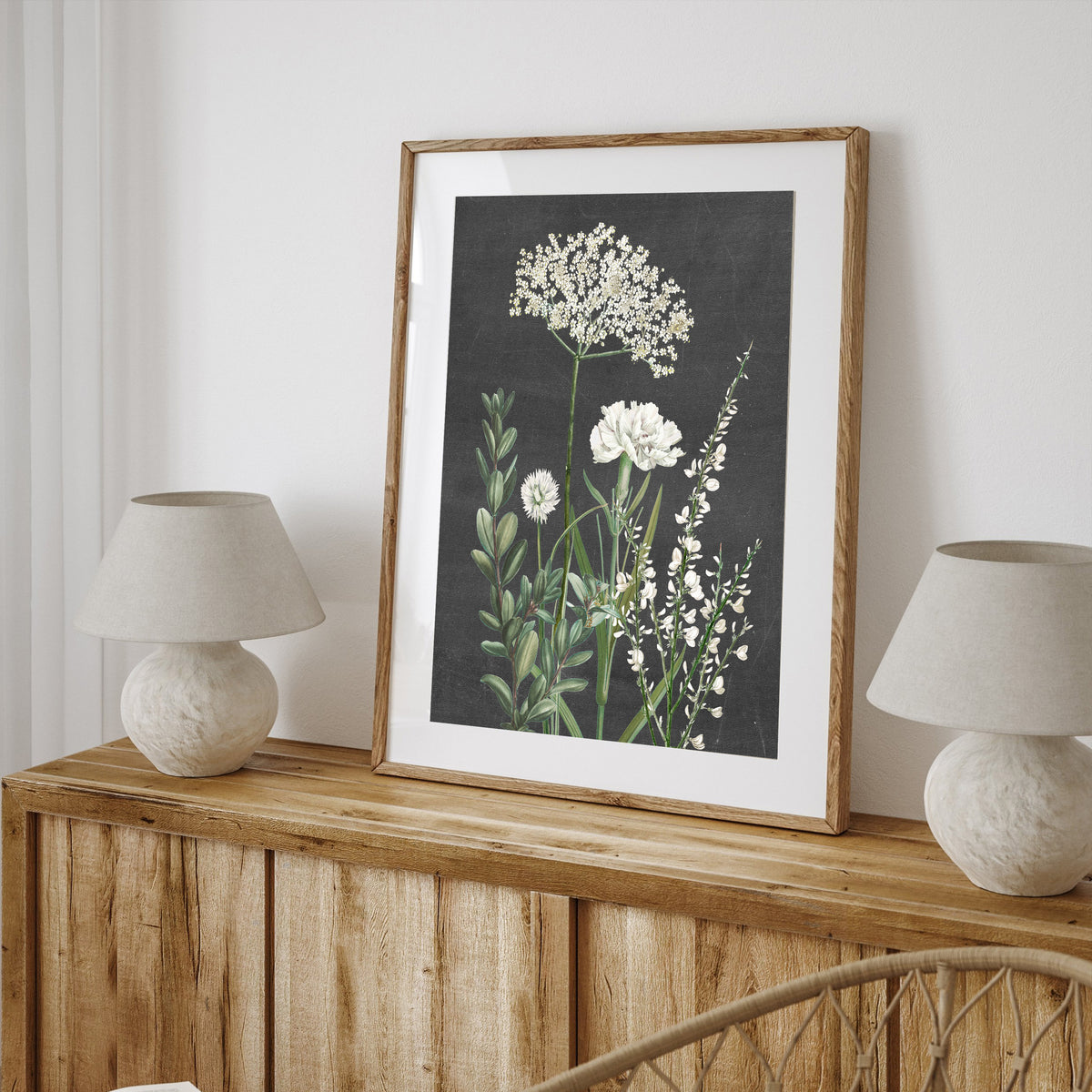 Spring Garden on Chalkboard 2 Art Print – Paper House Print Shop