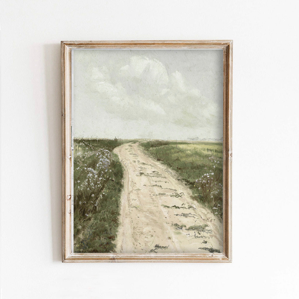 Vintage Dirt Road Art Print – Paper House Print Shop